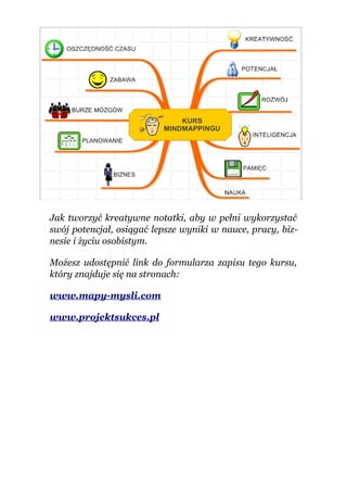 Kurs tworzenia map myśli | PDF