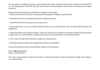 Kursus autocad kendari | PPT