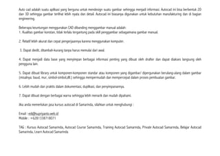 Kursus autocad samarinda | PDF