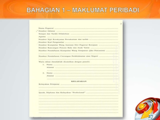 KURSUS BUKU REKOD PERKHIDMATAN BRP [edited Dis 2015] | PPTX