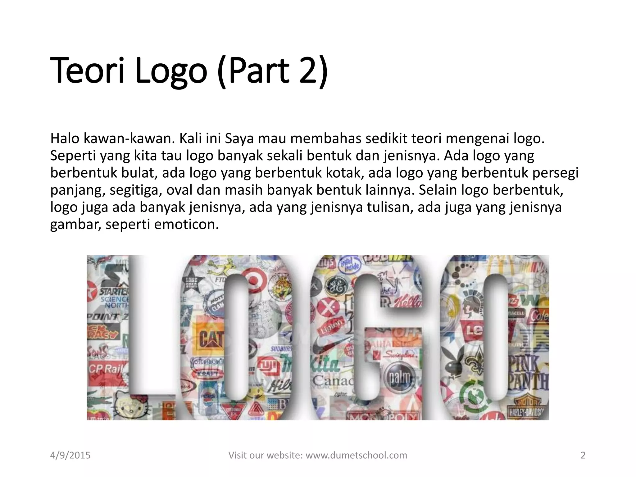 Kursus desain grafis - teori logo (part 2) | PDF
