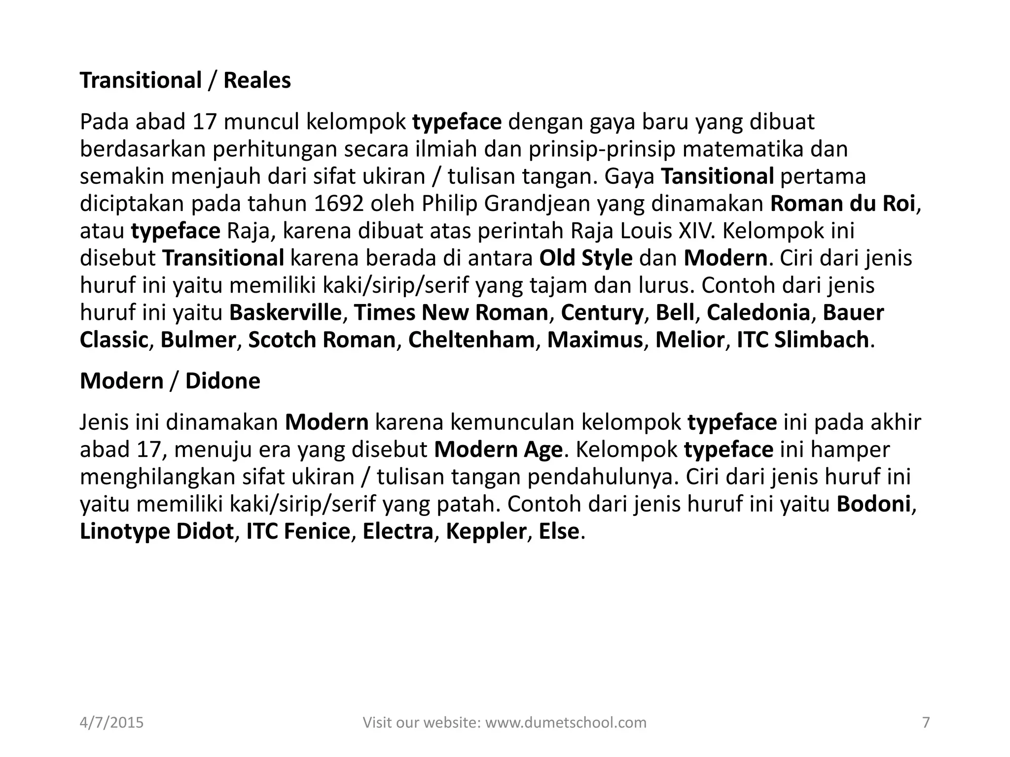 Kursus desain grafis - teori tipografi jenis huruf | PDF