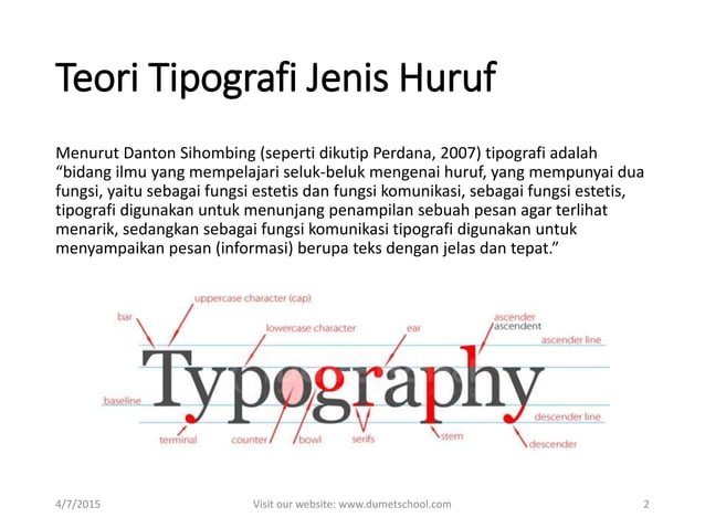 Kursus desain grafis - teori tipografi jenis huruf | PPT