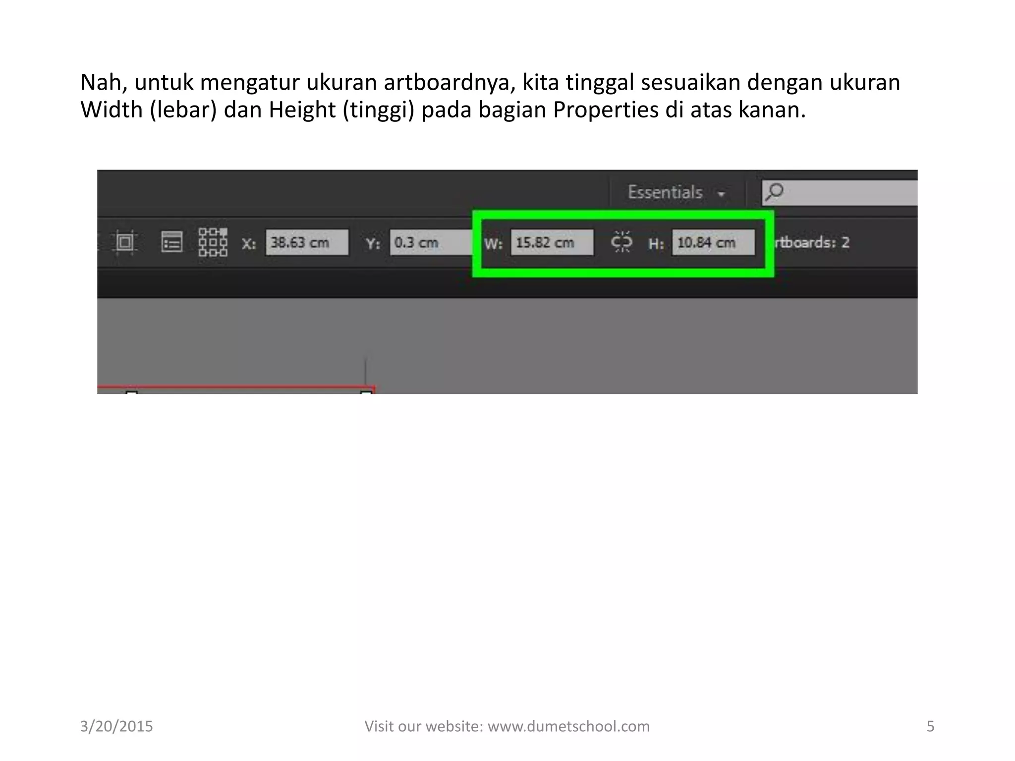 Kursus illustrator - cara membuat artboard dengan ukuran yang berbeda pada 1 file | PPT