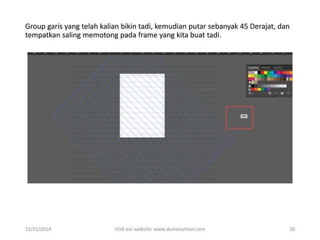 Kursus illustrator - membuat frame dengan adobe illustrator | PDF