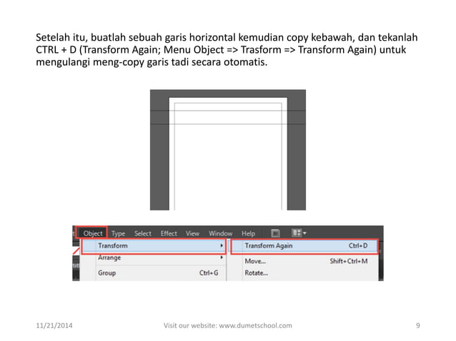 Kursus illustrator - membuat frame dengan adobe illustrator | PDF