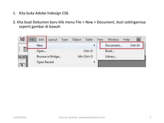 Kursus in design - belajar teknik dasar adobe indesign cs6 merubah ...