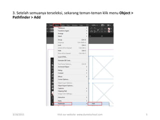 Kursus in design - membuat efek gambar terpotong dengan adobe indesign | PPT