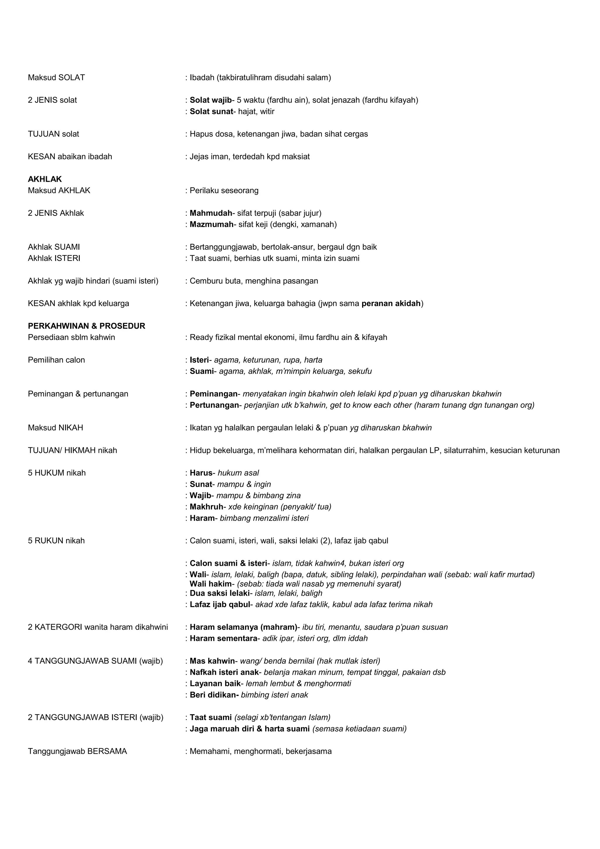 Soalan kursus kahwin Penang | PDF