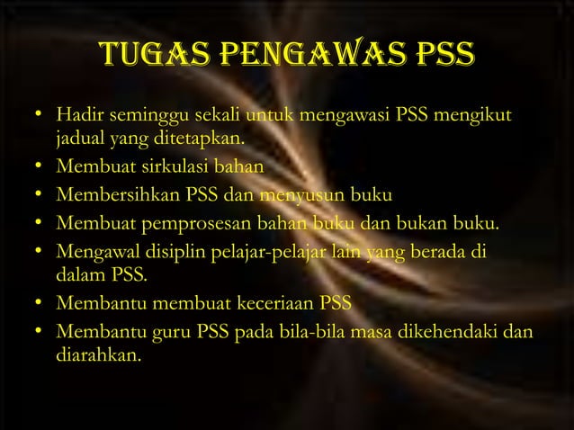 Kursus pengurusan utk pengawas pss | PPTX
