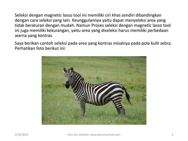 Kursus Photoshop Cara Menggunakan Magnetic Lasso Tool Photoshop Ppt