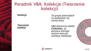 Kurs VBA - Klasy VBA w Excelu | PPT