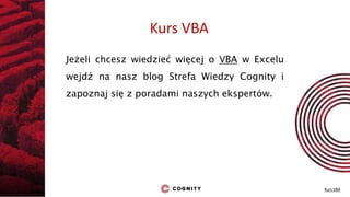 Kurs VBA - Klasy VBA w Excelu | PPTX