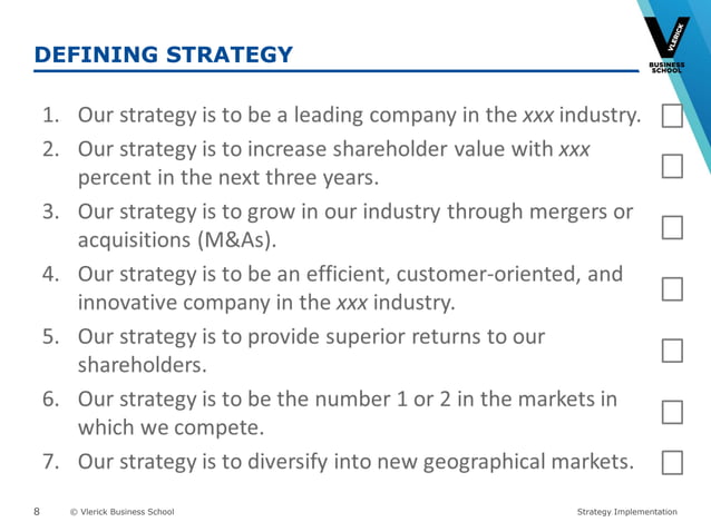 Strategy Implementation by Kurt Verweire - Book Launch | PDF