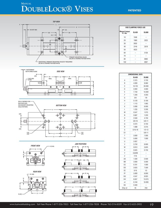 Kurt Double Lock Vise | PDF | Off-Road Vehicles | Auto Body Styles