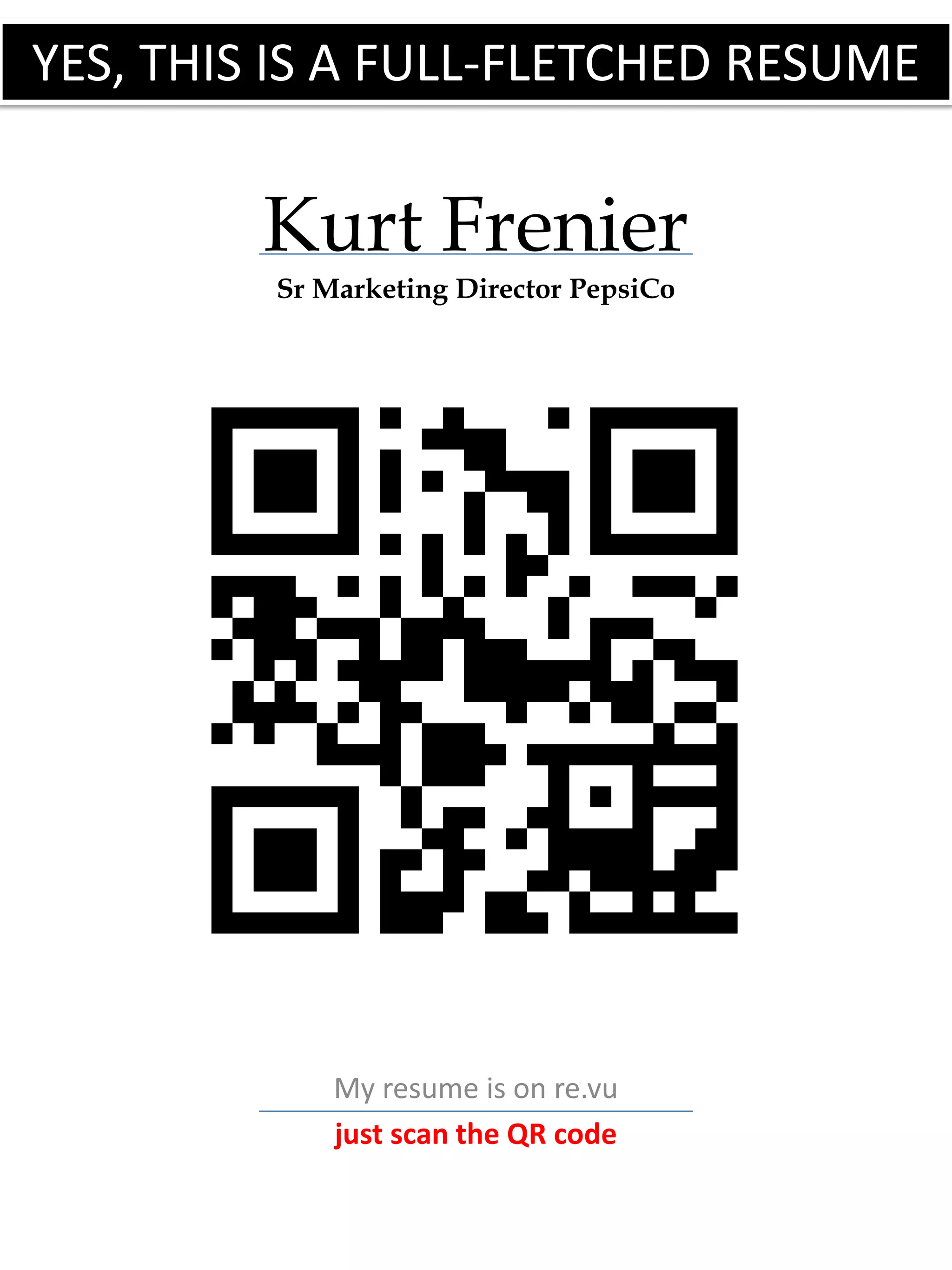 Kurt frenier.resume (on re.vu) | PDF
