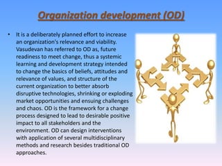 ORGANIZATION CHANGE & DEVELOPEMENT-KURT KEWIN'S CONTRIBUTION TO OD | PPTX