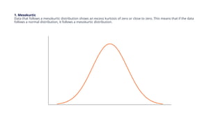 DATA DISTRIBUTION, KURTOSIS AND SKEWEDNESS | PPT