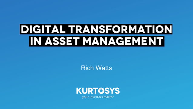 Digital Transformation in Asset Management | PDF | Web Development ...