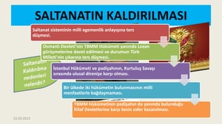 Kurtuluş Savaşi | PPTX