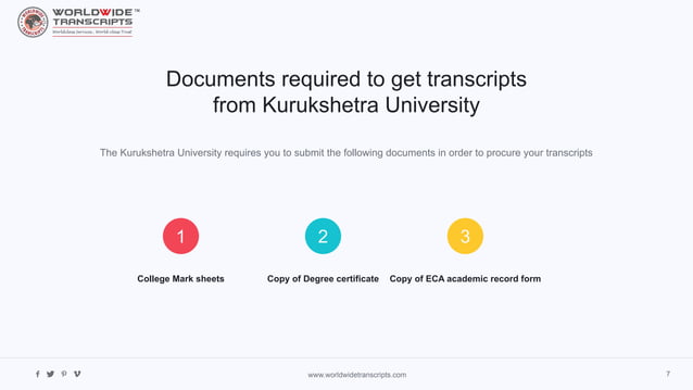 Procure Transcripts from Kurukshetra university? | PPTX