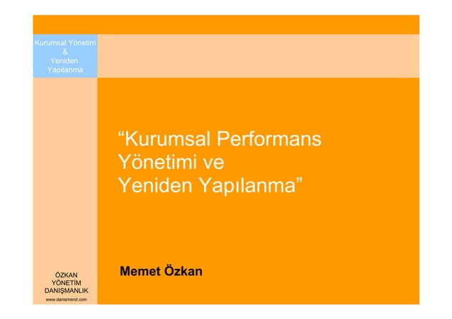 Kurumsal performans yonetimi | PDF