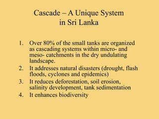 Restoration of Tank Cascade Systems for Productivity and Sustainability ...