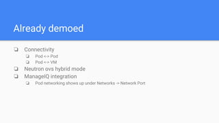 OpenShift on OpenStack with Kuryr | PDF | Cloud Computing | Internet