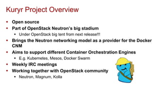 OpenStack Israel Meetup - Project Kuryr: Bringing Container Networking to Neutron | PPT