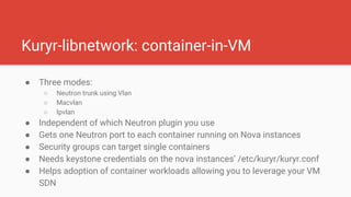 Kuryr & Fuxi: OpenStack networking and storage for Docker Swarm containers | PPT