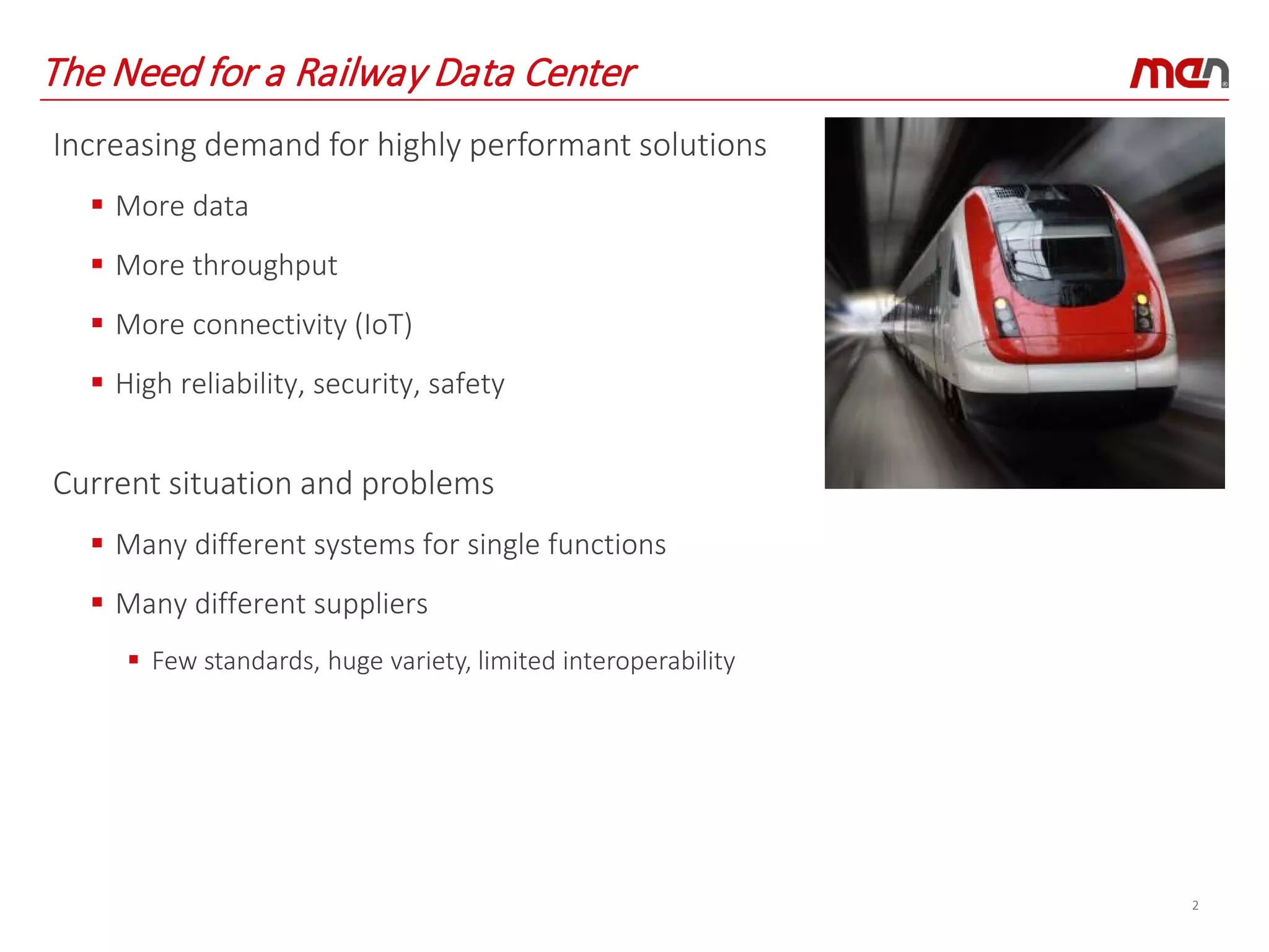 menRDC - MEN Railway Data Center | PDF