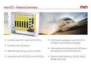Modular Train Control System menTCS | PPT