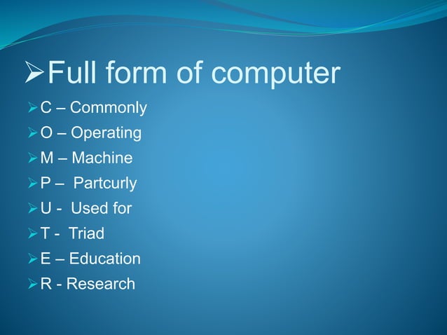 Computer Basic Knowledge Kush Sharma | Ppt