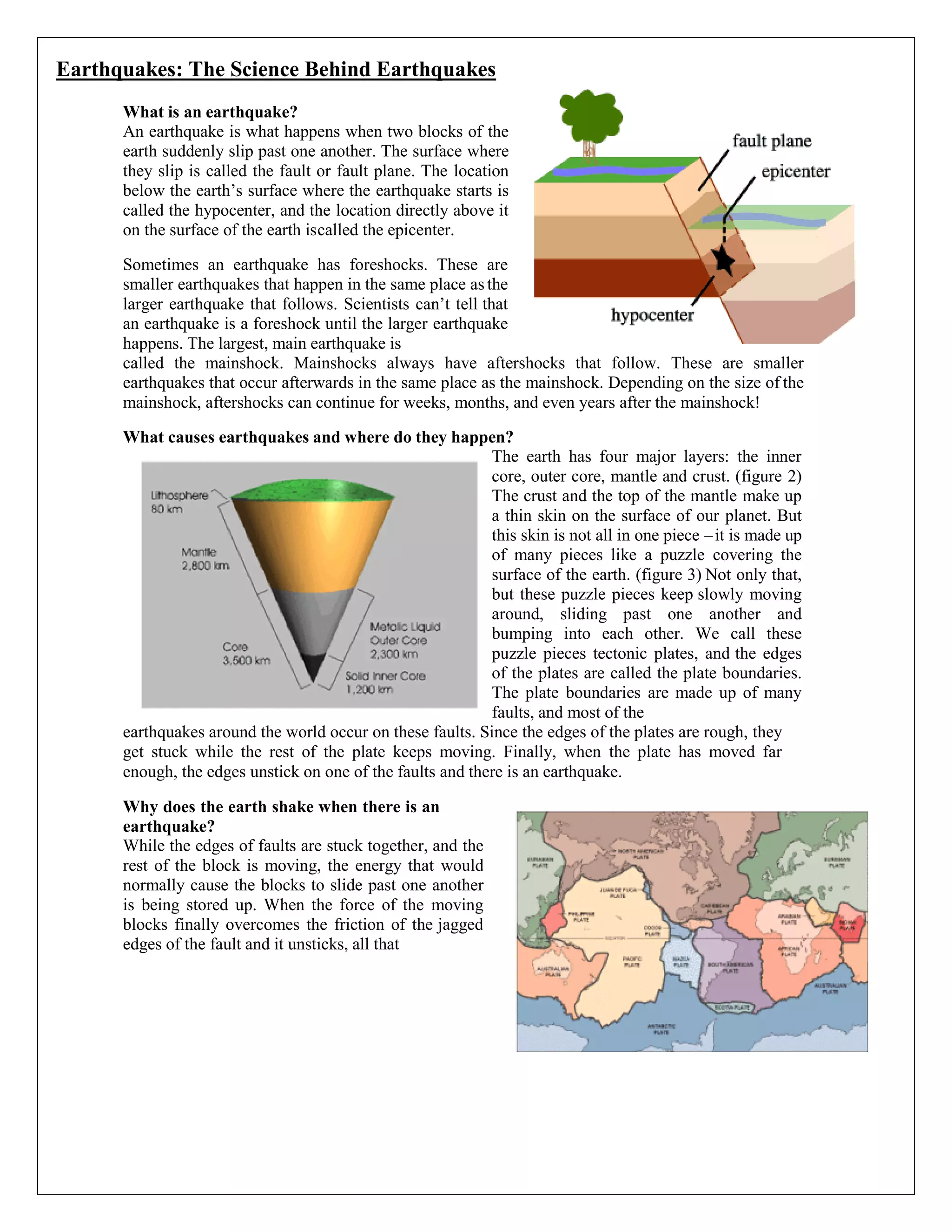 earthquakes and landslides | PDF