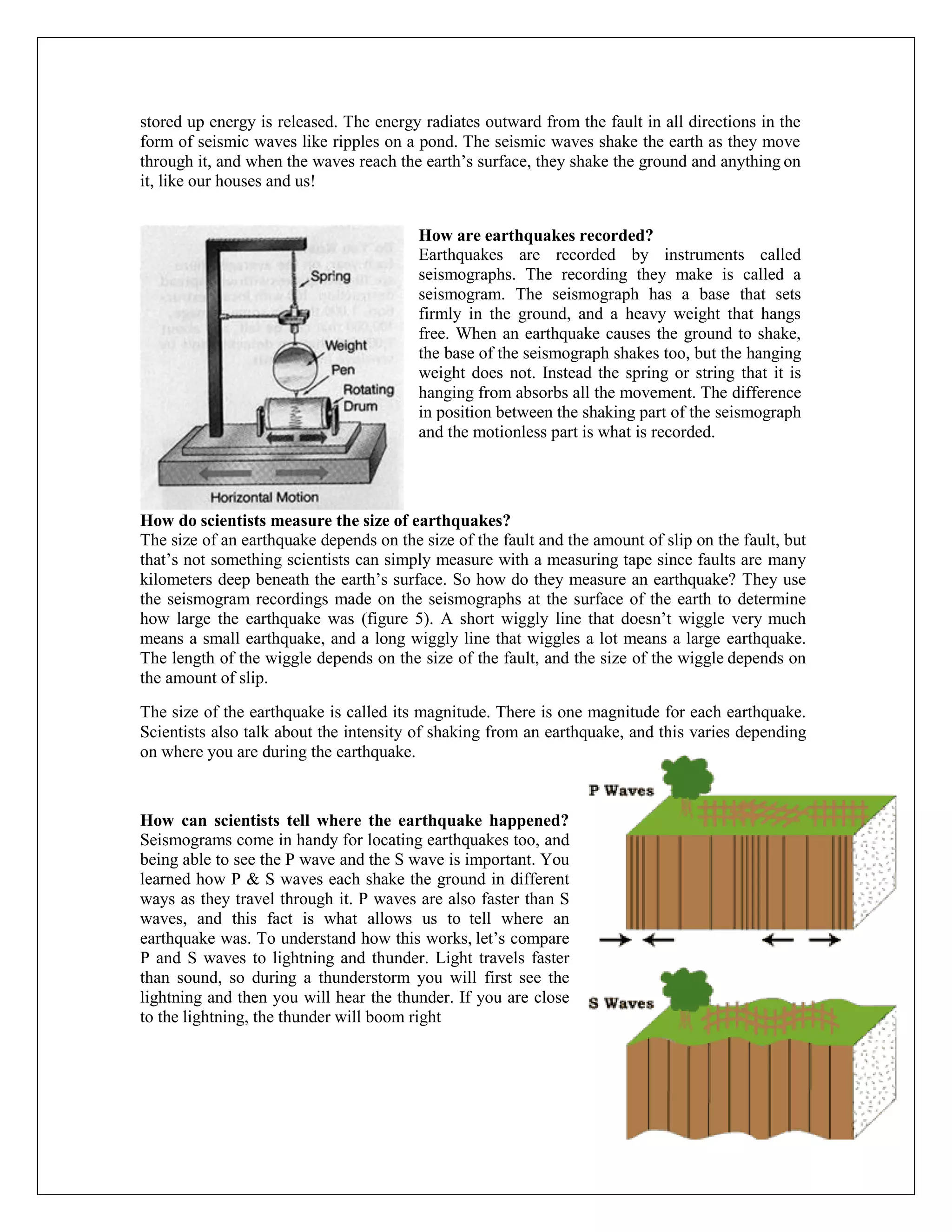 earthquakes and landslides | PDF