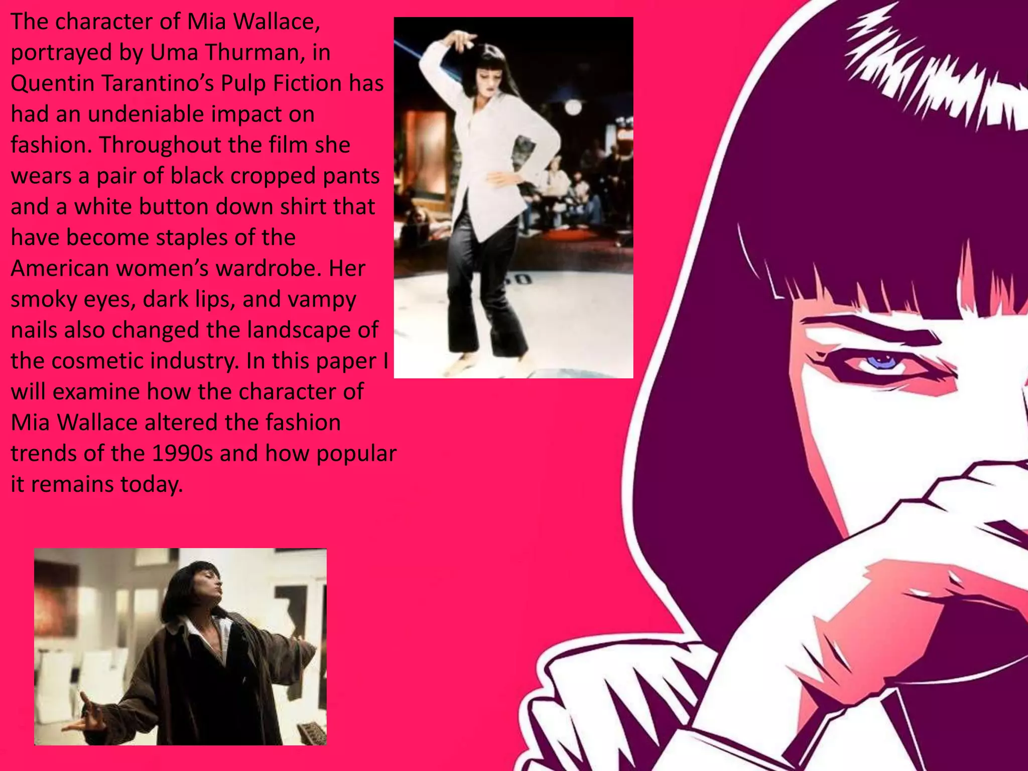 Fashion trends influenced by quentin tarantino | PPTX
