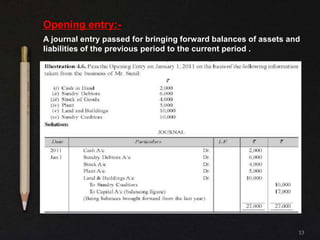 Journalising transaction | PPT