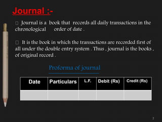 Journalising transaction | PPT