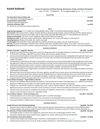 Kushal Gaikwad Resume | PDF