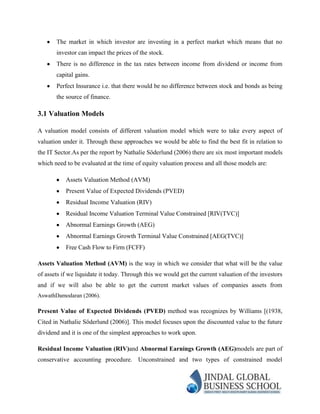 Equity Valuation | DOCX