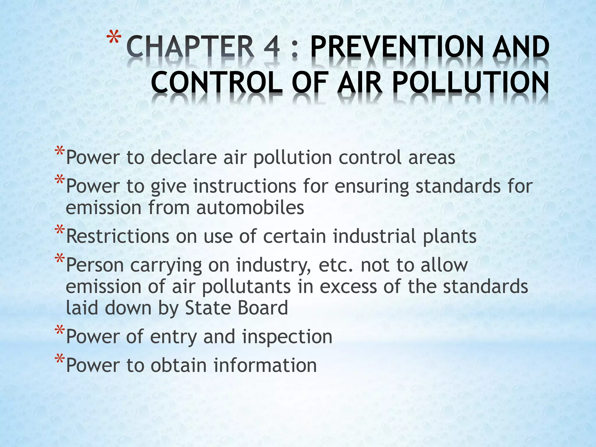 Air (Prevention and Control of Pollution)Act, 1981 | PPTX
