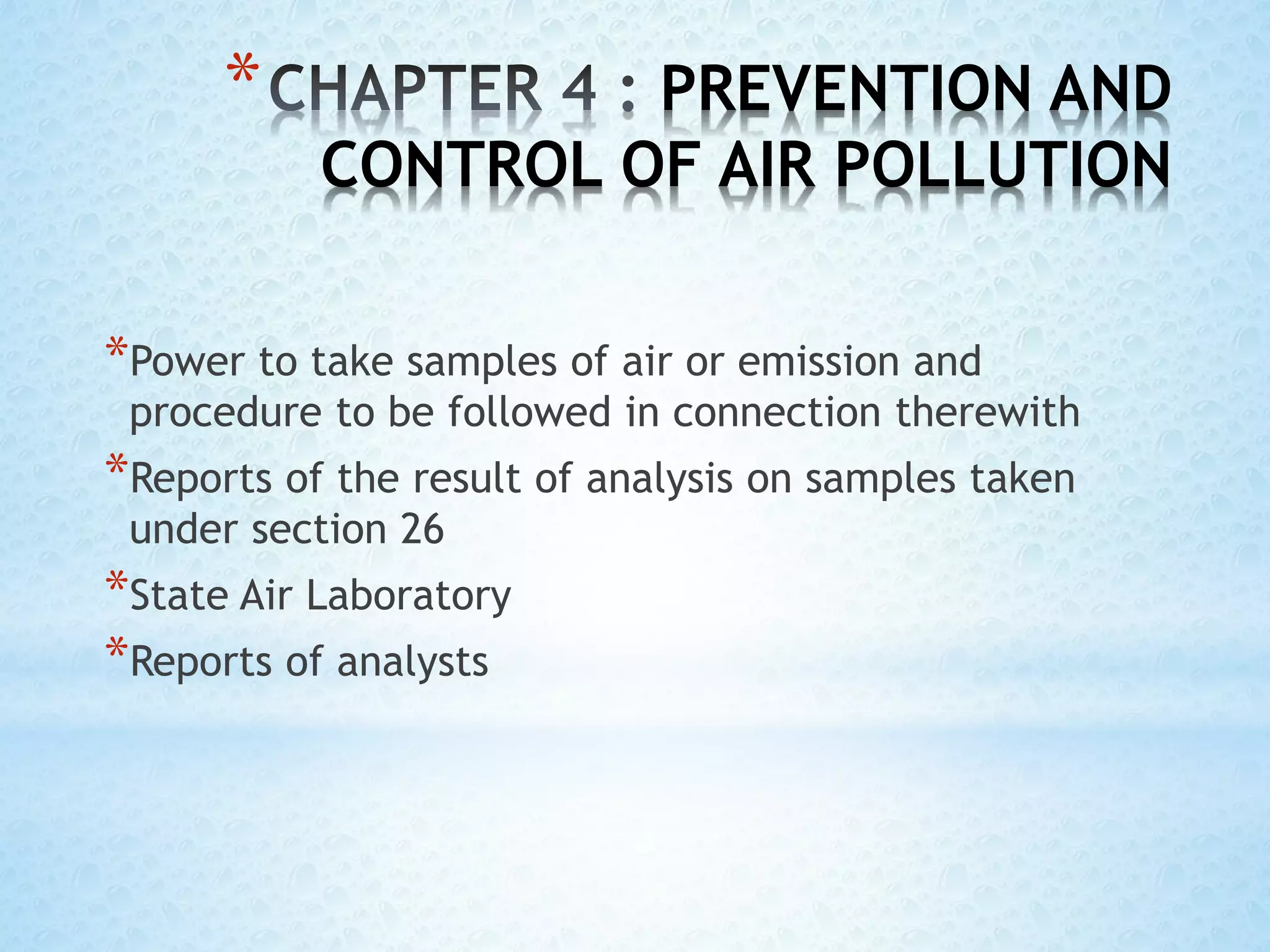 Air (Prevention and Control of Pollution)Act, 1981 | PPTX