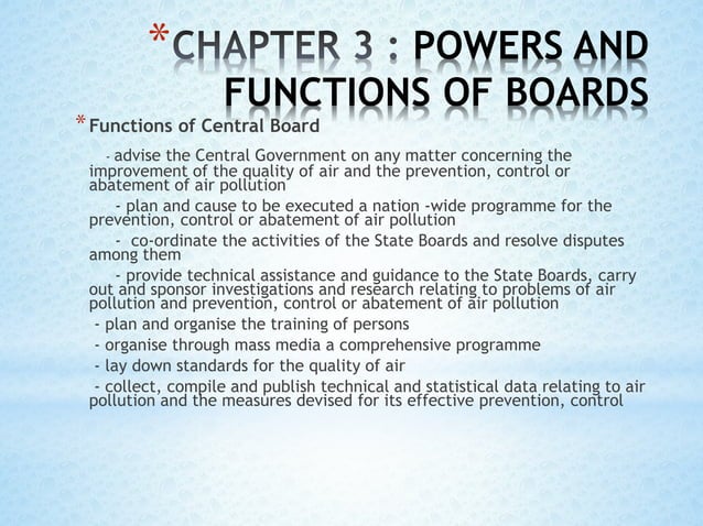 Air (Prevention and Control of Pollution)Act, 1981 | PPTX ...