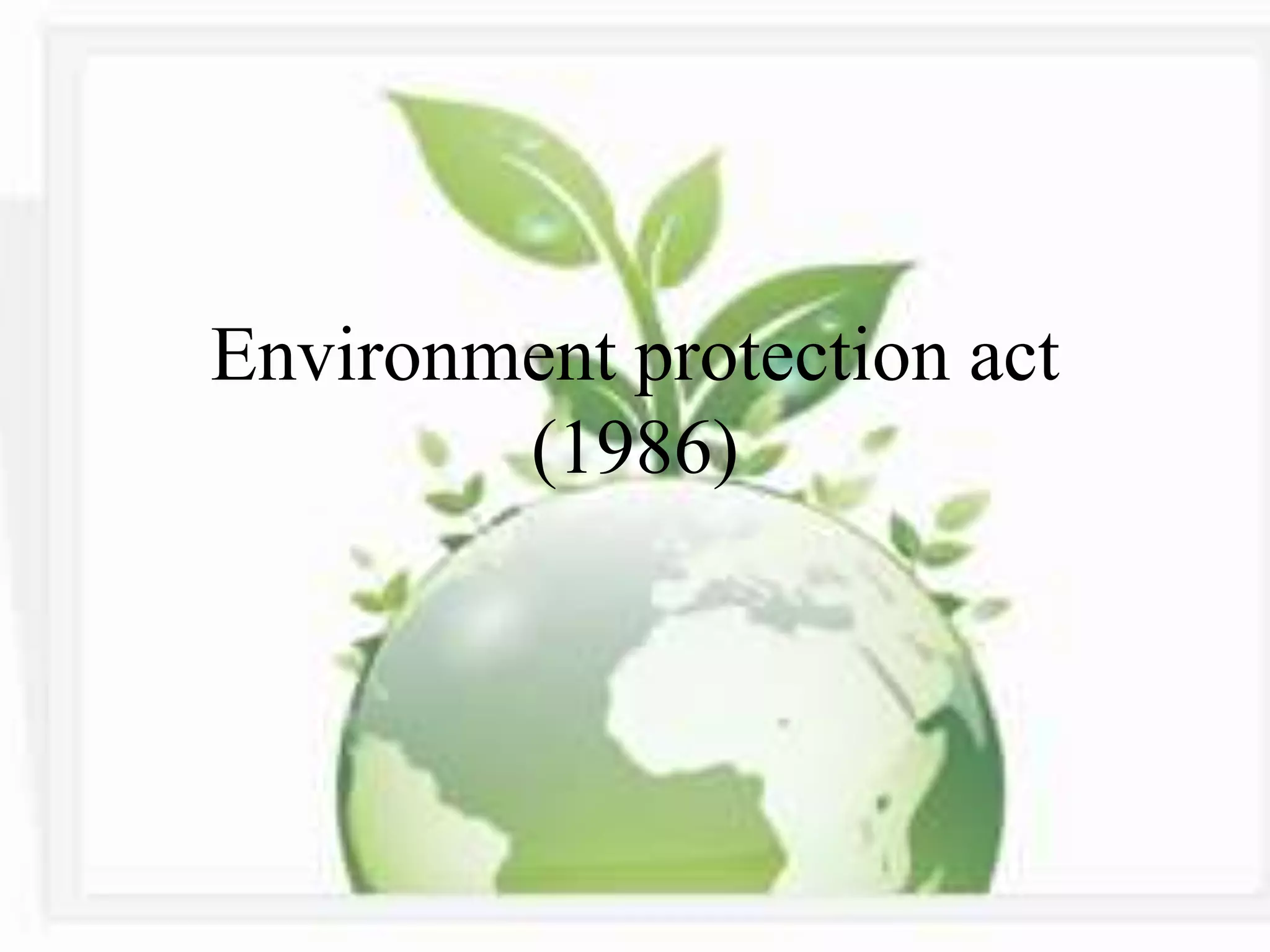 Air (Prevention and Control of Pollution)Act, 1981 | PPTX