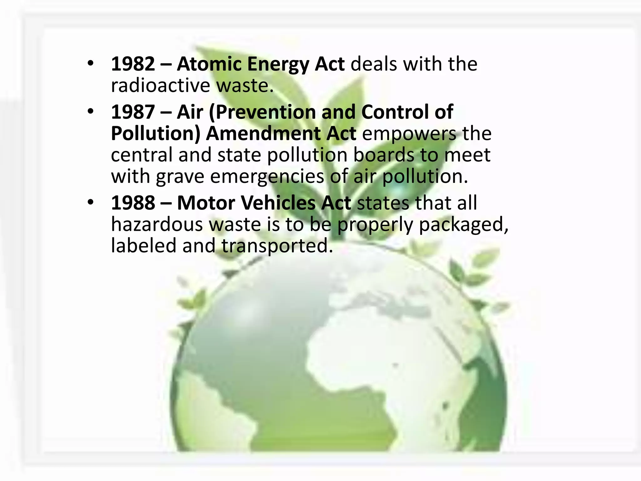 Air (Prevention and Control of Pollution)Act, 1981 | PPTX