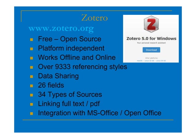 Reference Management using Zotero | PDF