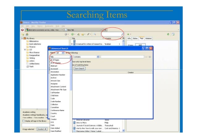 Using zotero - mintchlist