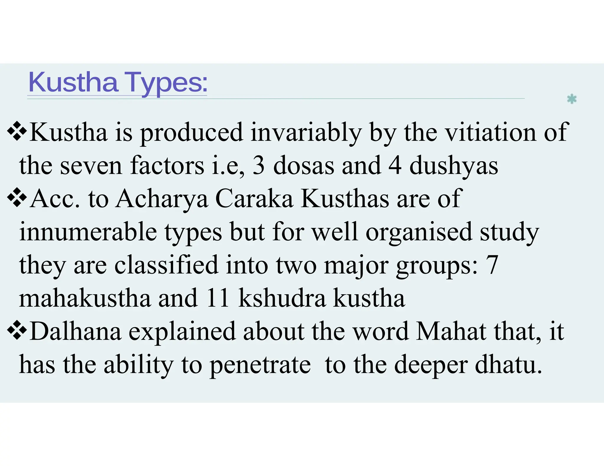 KUSTHA PPT .pdf KUSTHA definition, classification, and modern probable ...