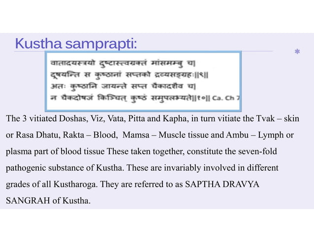 KUSTHA PPT .pdf KUSTHA definition, classification, and modern probable ...