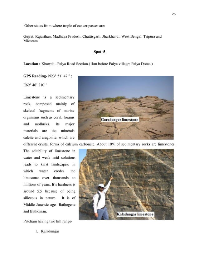 Kutch geological field report | PDF